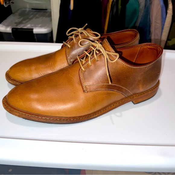 Allen Edmonds | Shoes | Allen Edmonds Academy Brown Leather Plain Toe ...
